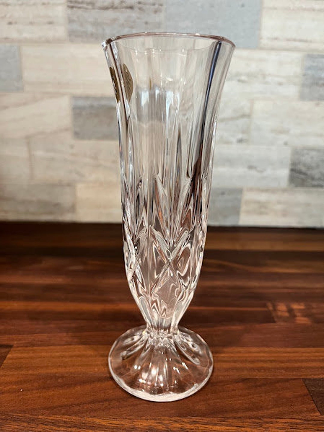 Vintage RCR Lead Crystal Vase - Etsy