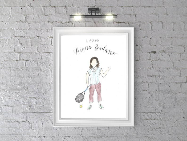 Blessed Chiara Badano Saint Painting Mixed Media Watercolor and Pen ...