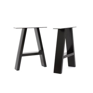 Industrial Table Legs - A-frame Design - Box Section Steel, Various ...
