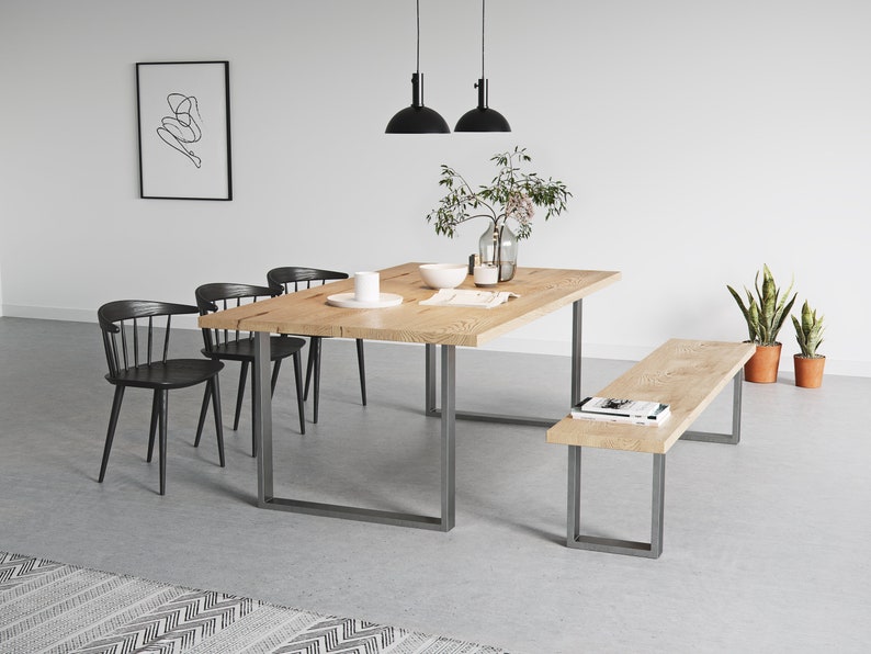 Industrial Table Legs Square Design Box Section Steel - Etsy