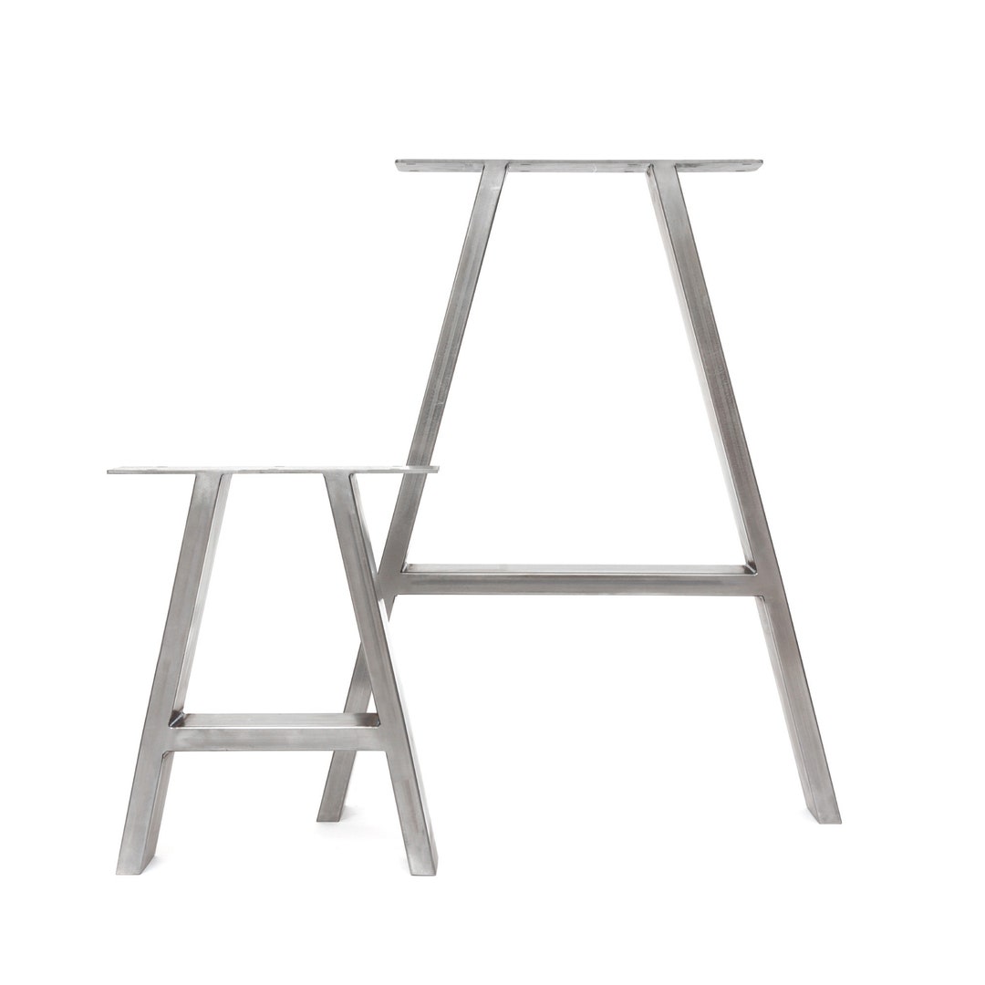 Industrial Table Legs - A-frame Design - Box Section Steel, Various ...