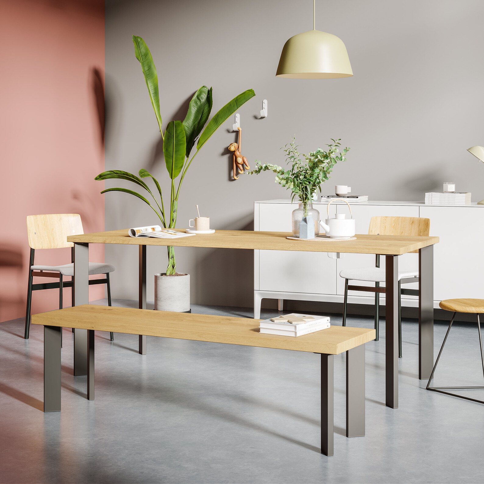 4 x Single Pin Box Legs Table and Bench Various Finishes | Etsy