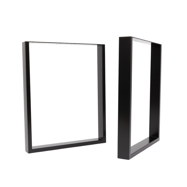 Industrial Table Legs Square Design Box Section Steel - Etsy