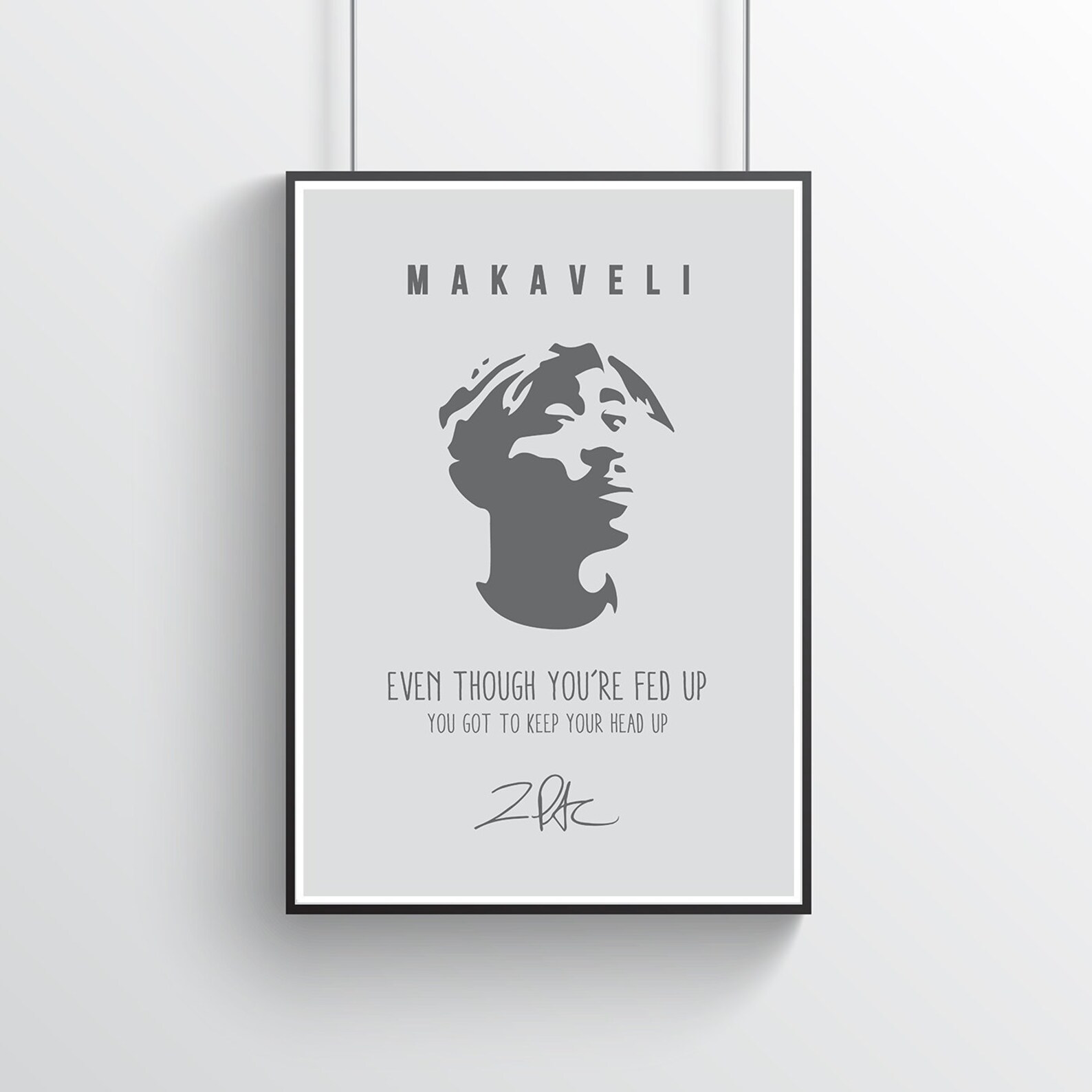 2pac Print Tupac Shakur Poster Hip-hop Wall Art 2pac - Etsy Canada