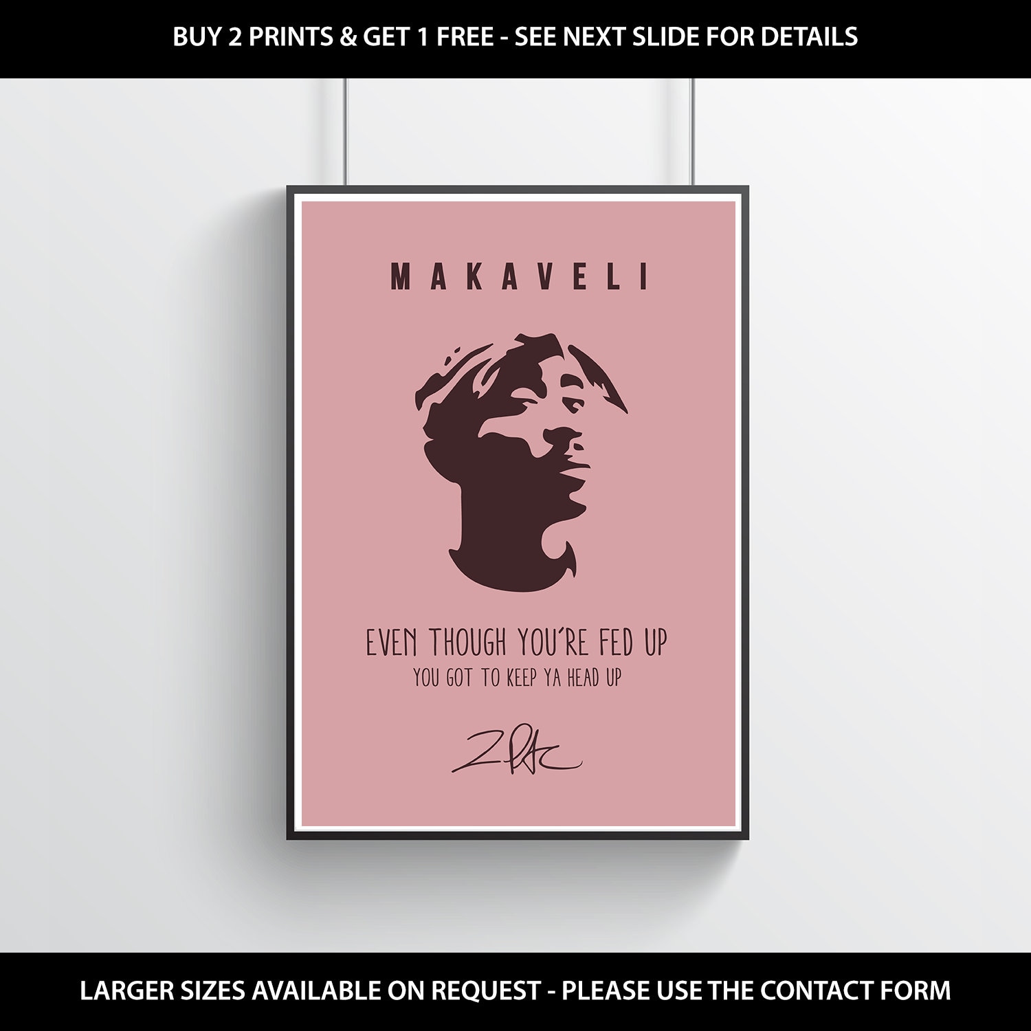 2pac Print Tupac Shakur Poster Hip-hop Wall Art 2pac - Etsy Canada