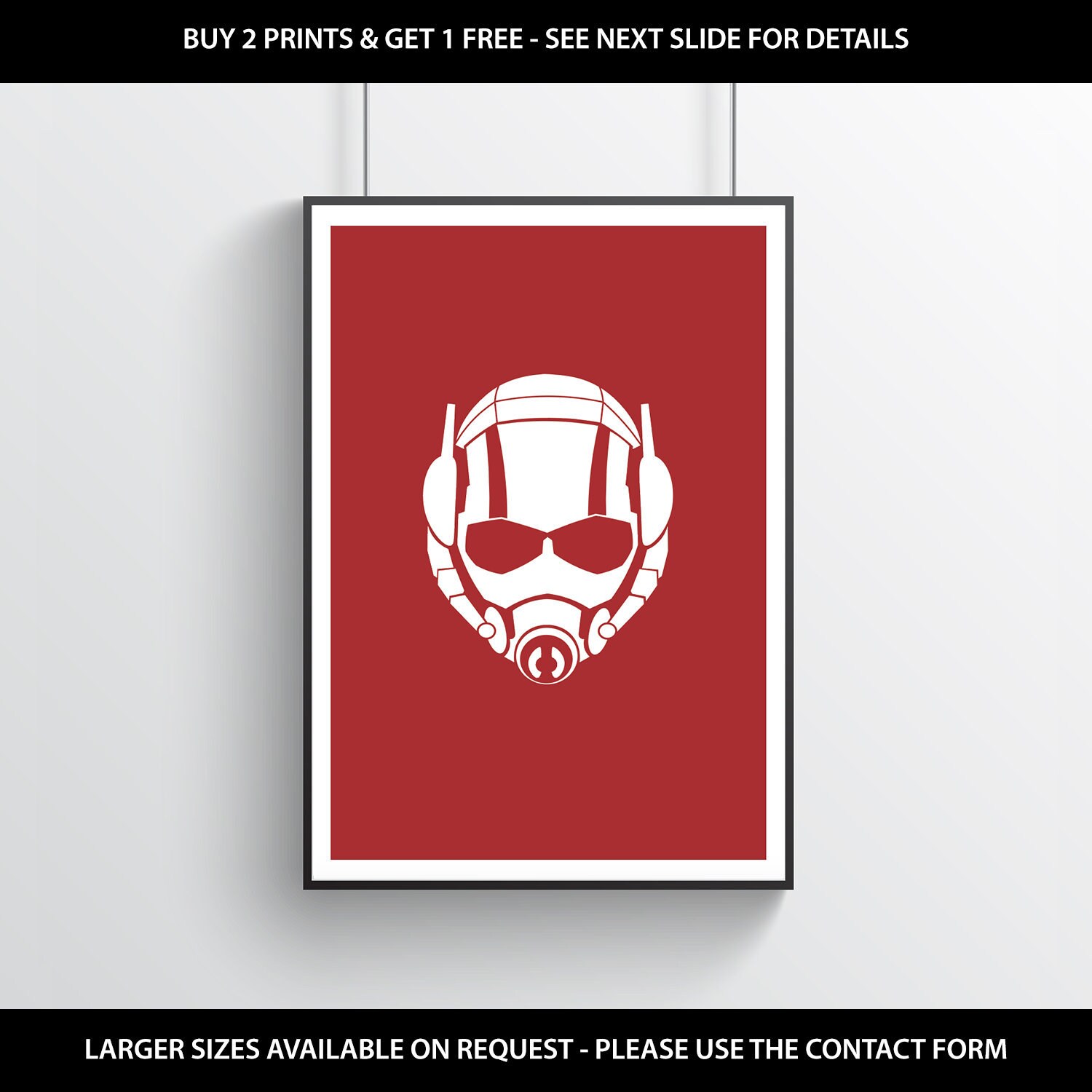 Ant-Man Icon Wall Print Marvel Poster Scott Lang Art | Etsy