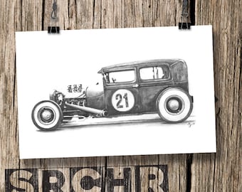 Hot Rod Pencil - Etsy