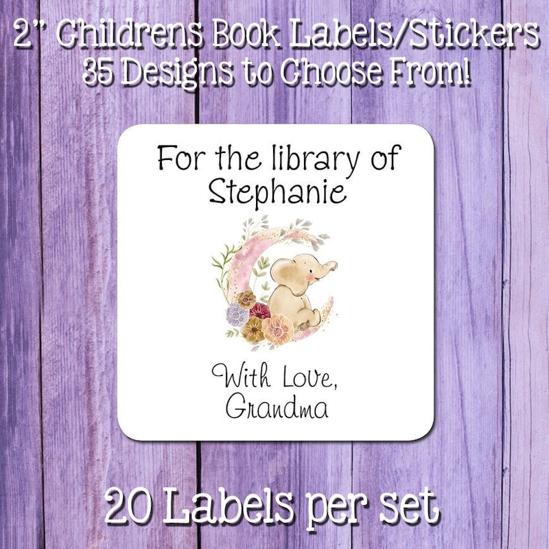 Personalized Book Labels - Etsy