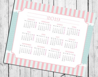 Shabby chic calendar | Etsy