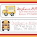 Personalized School Bus Address Labels - Set of 30 - Etsy