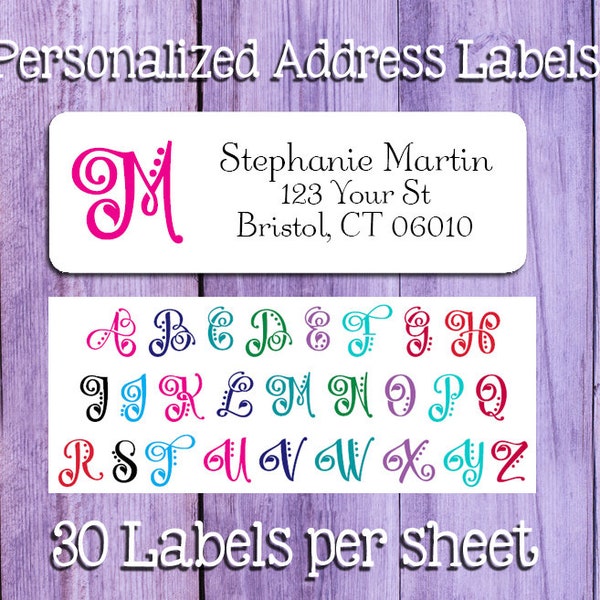 Monogram Address - Etsy