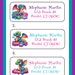 SILLY MONSTERS Address Labels for Kids, Personalized , Back to School ...