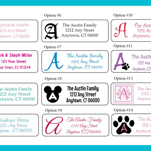 Monogram Address - Etsy