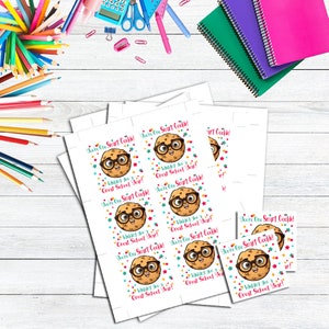 Smart Cookie Back to School Gift Tag: Printable Favor Label (digital ...