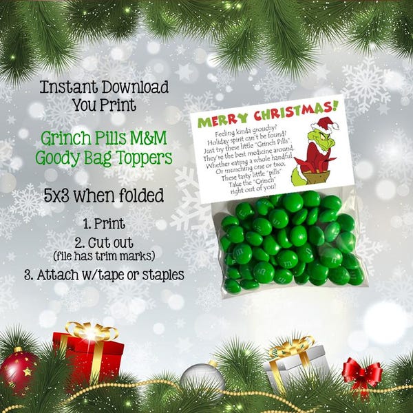 Grinch Pills - Etsy