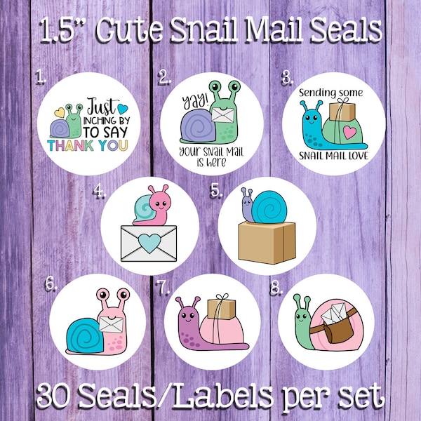 Snail Mail Stickers - Etsy