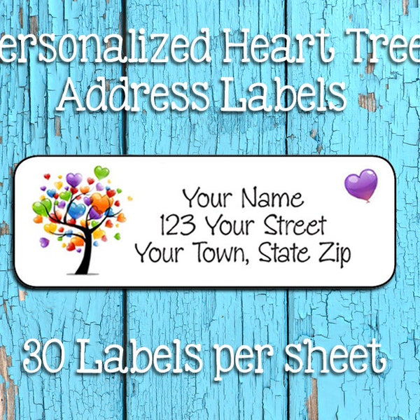 Tree Address Labels - Etsy