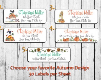 SEASONAL SCARECROWS Return Address Labels Sets of 30 Spring - Etsy