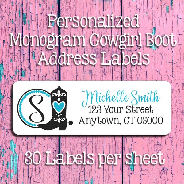 Boot Monogram - Etsy