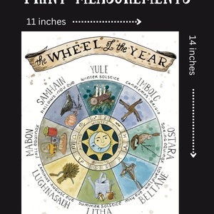 Wheel of the Year - 11x14 - Digital Art - Fine Art Giclée Reproduction ...