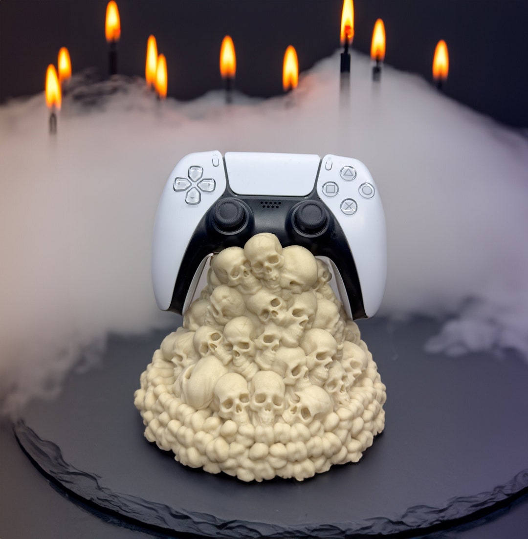 Skull & Bones Pile Controller Stand | Spooky Gaming Holder | Unique ...