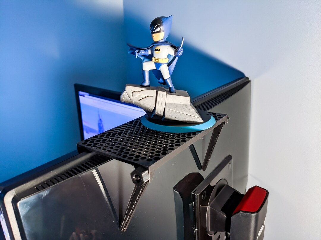 Modern Hexagon Pattern Monitor Shelf - 3D Printed Center Computer ...