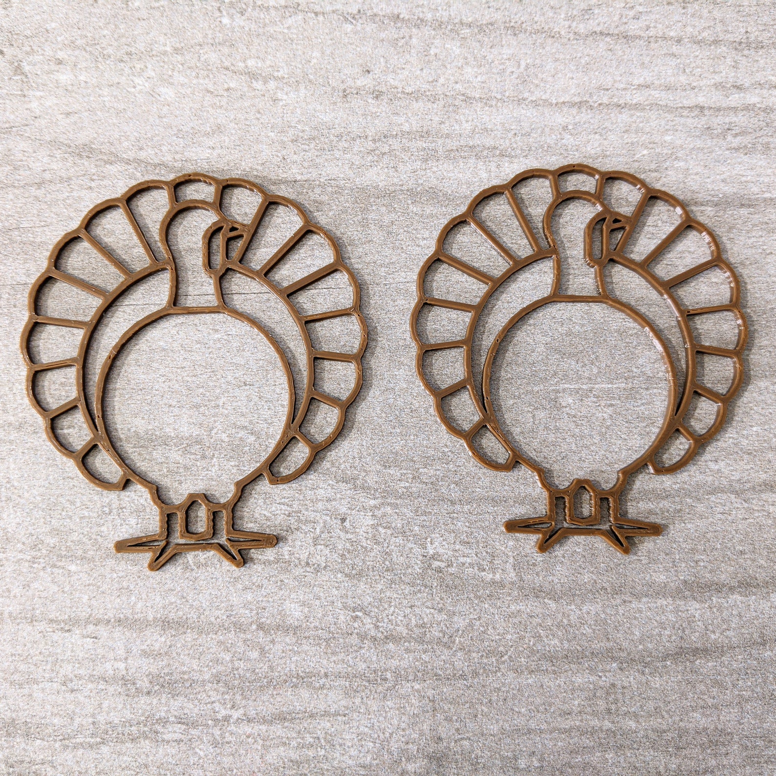 Turkey Napkin Ring 3D Printed Thanksgiving Napkin Holder - Etsy