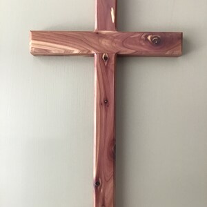 Cedar Wood Cross Plaque 16 Inches Handmade Handcrafted Hand Made 80 - Etsy