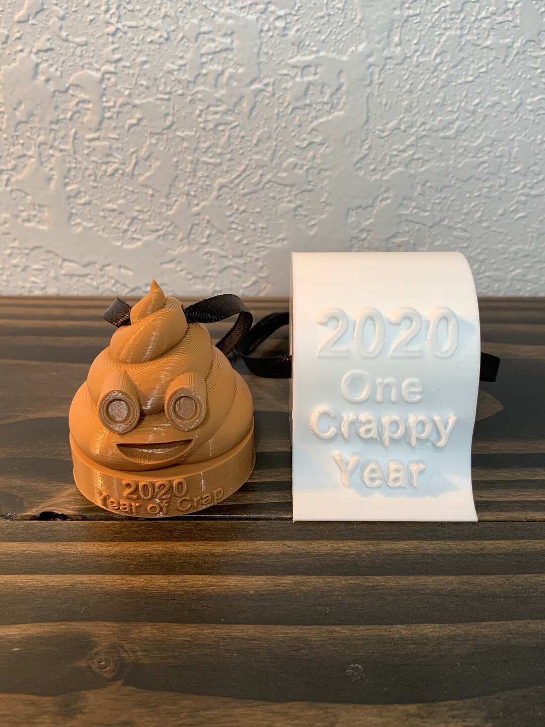 2020 Toilet Paper and Poop Ornament Combo 3D Printed With - Etsy