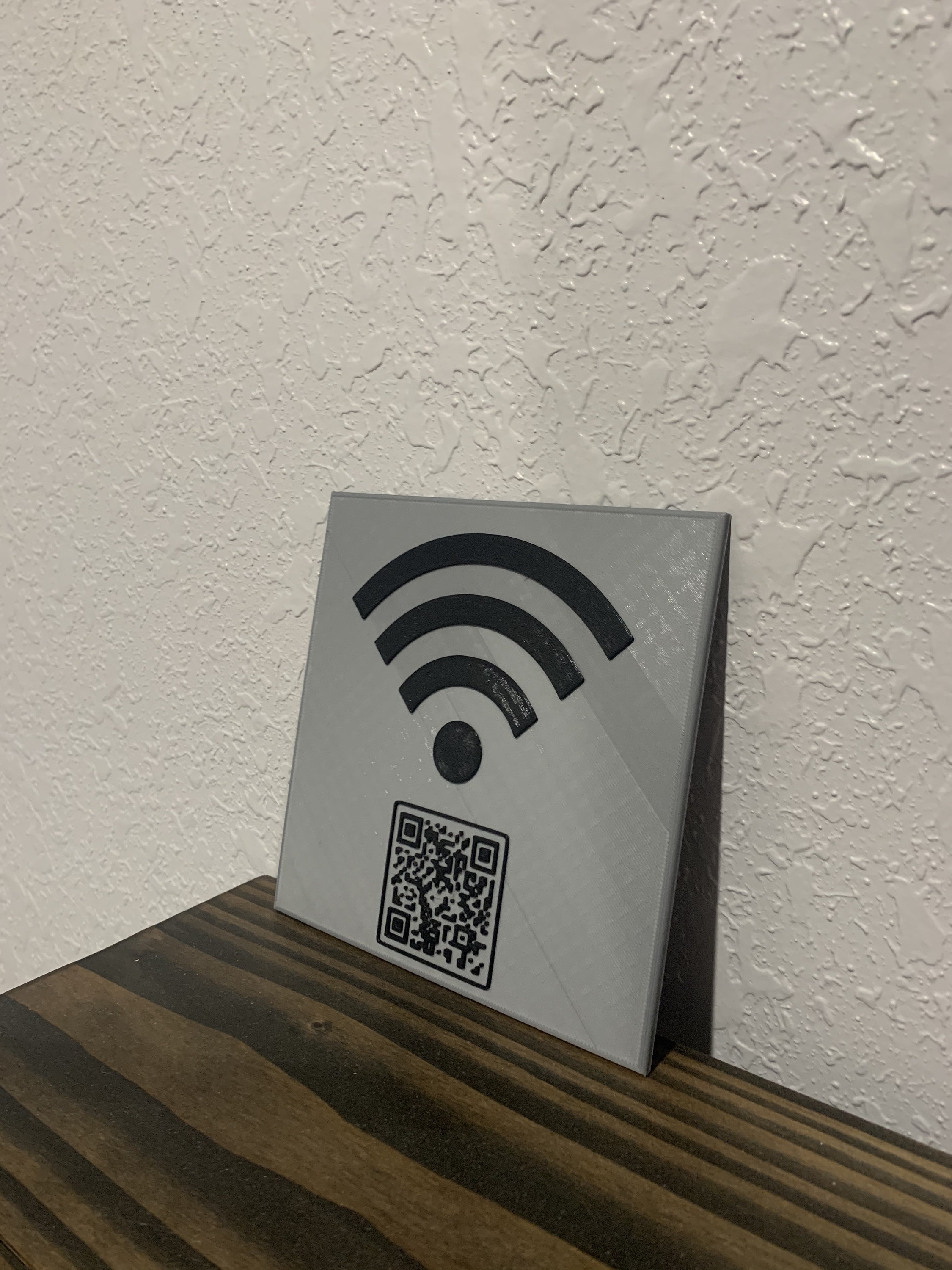 Wifi QR Code Sign 3D Printed With Plastic - Etsy UK Wifi QR Code Sign 3D Printed With Plastic - Etsy UK