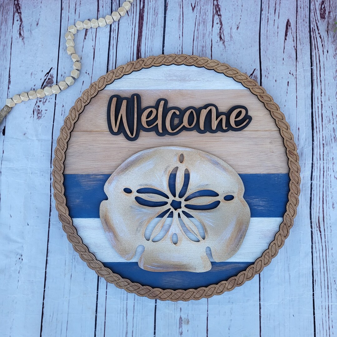 Coastal Front Door Sign / Nautical Front Door Decor / Beach - Etsy