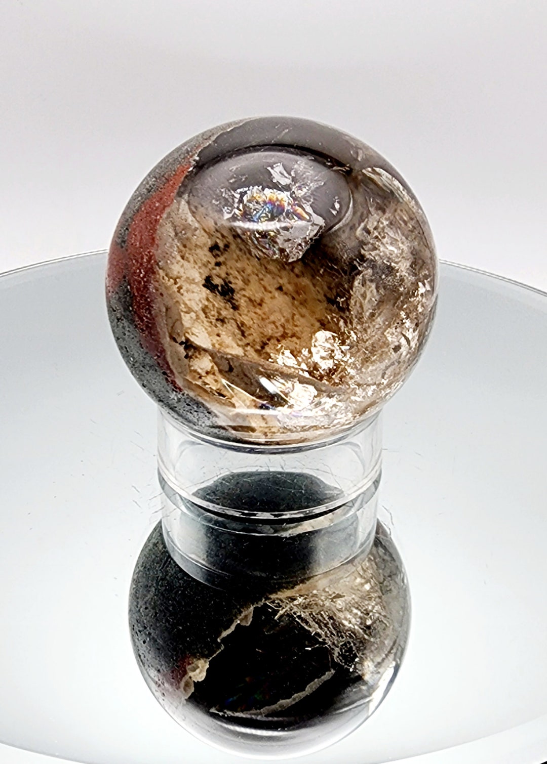 Garden Quartz, Lodolite, Phantom Quartz, Ghost Quartz, Rainbow Inside ...