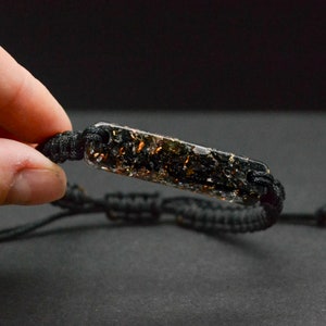 Elite Shungite Orgonite Bracelet for Men Adjustable 5g Emf Protection ...