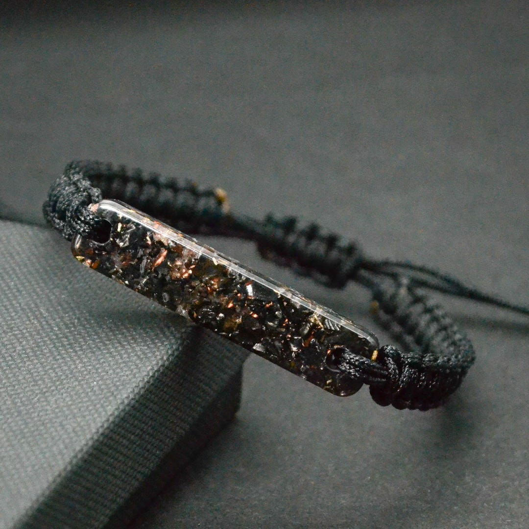 Elite Shungite Orgonite Bracelet for Men Adjustable Deep 5G Emf ...