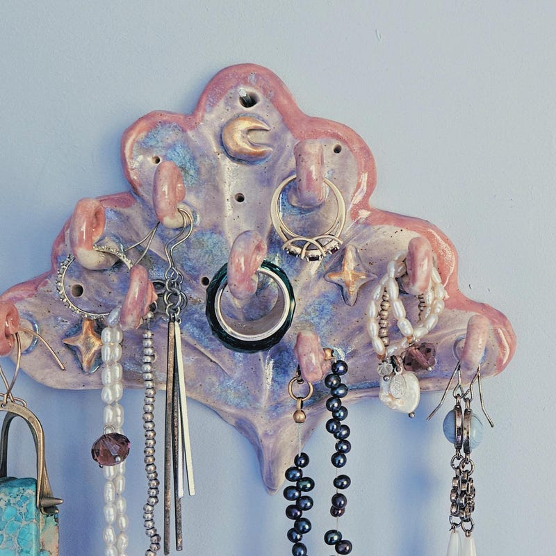 Jewelry Wall Hanger Moon - Etsy
