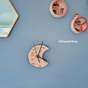 The Moon Magic Clock - the Uncannies Collection. Hand Made Ceramic ...