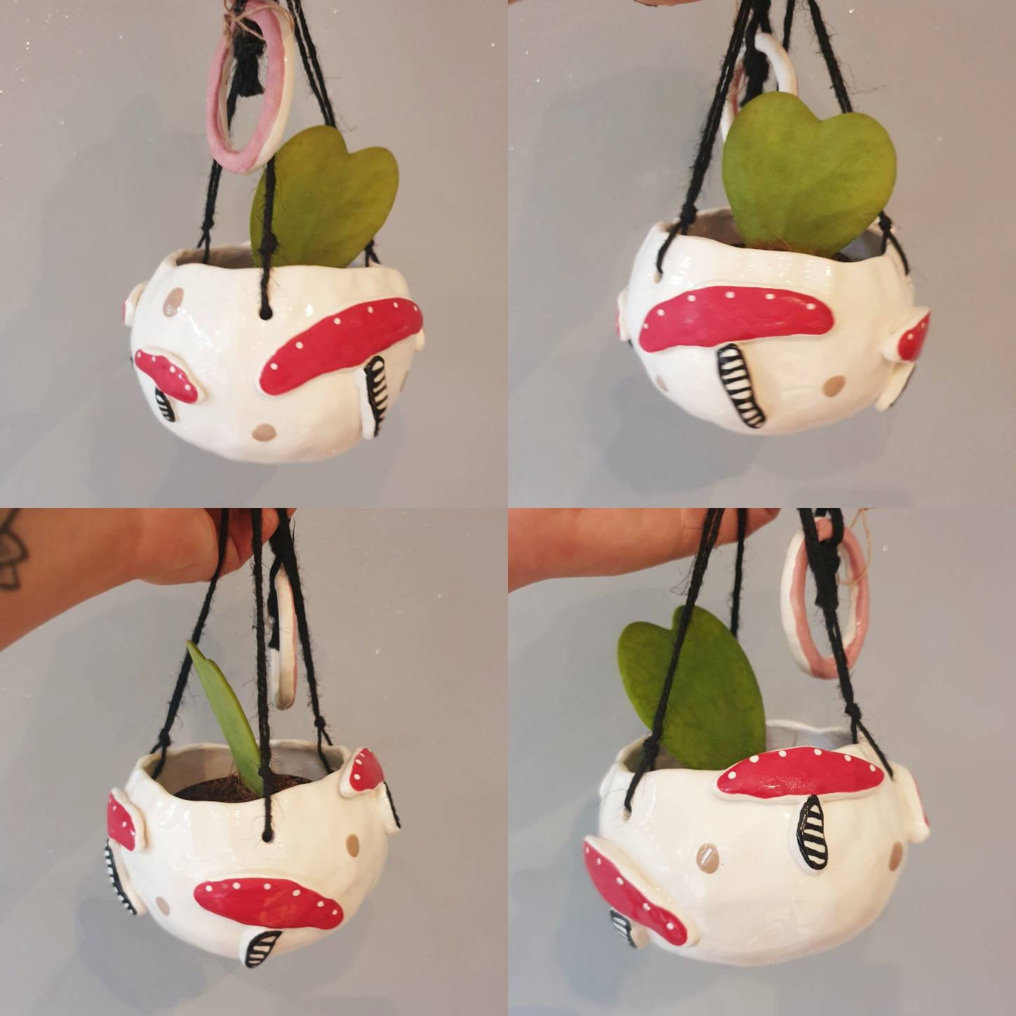 The Cool Shrooms Collection 2 !!! - Handmade Ceramic, Hanging Planter ...