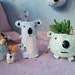 The Koala Bear Family Collection! Handmade Ceramic Hanging Plant Pot ...
