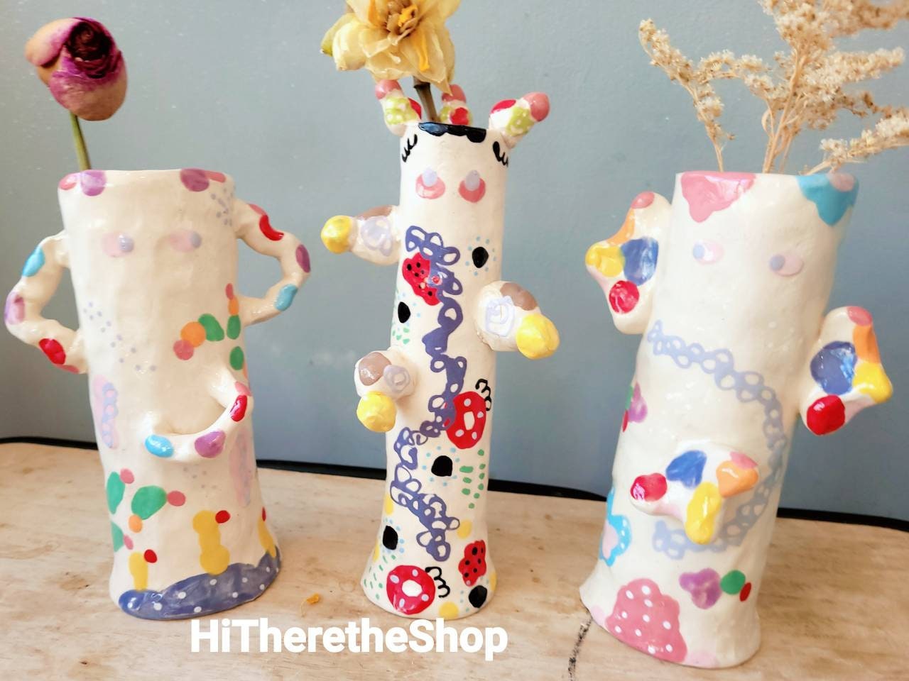 The Microorganism Uncanny! Handmade Ceramic Vase, Home Décor, Garden ...