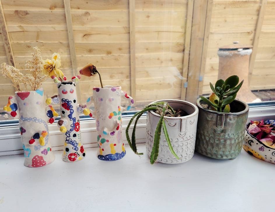 The Microorganism Uncanny! Handmade Ceramic Vase, Home Décor, Garden ...