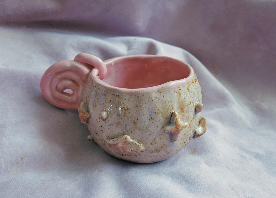 Moon Star Magic Mug! Handmade Ceramic Coffee Mug Tea Cup. Moon Star ...