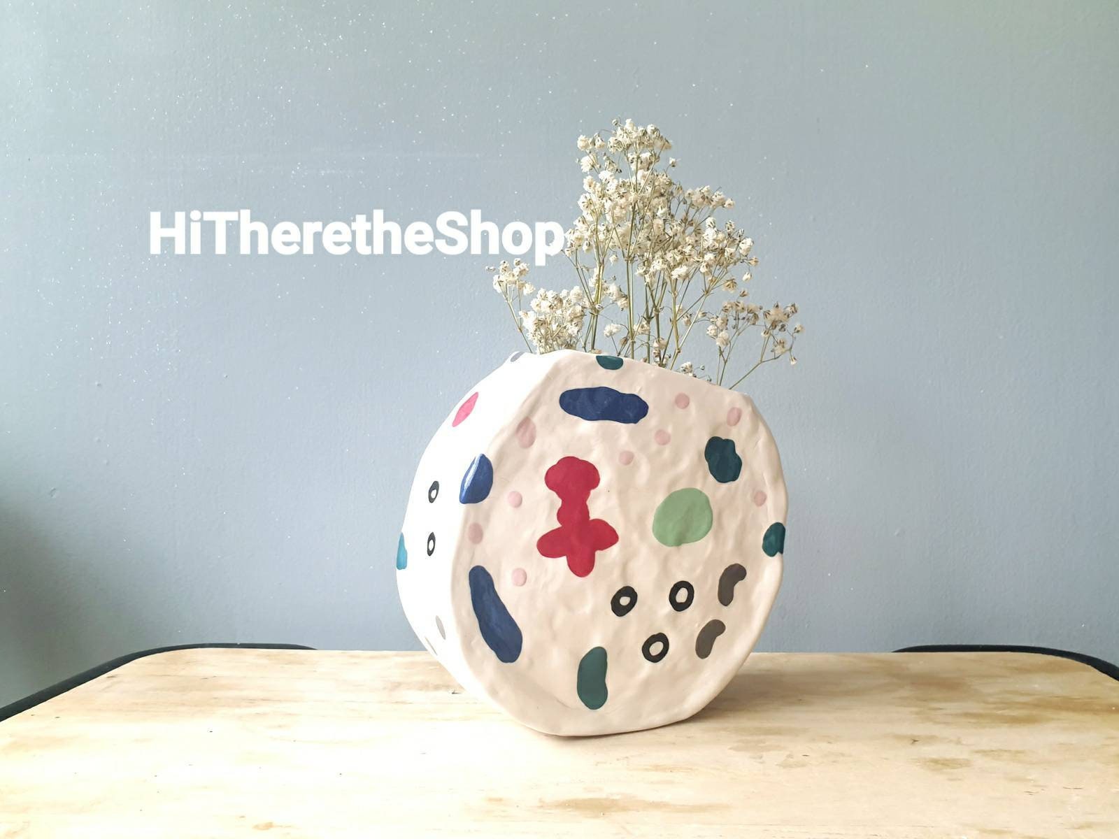 The Rainbow Candy Vase Handmade Ceramic Vase Home Décor - Etsy UK