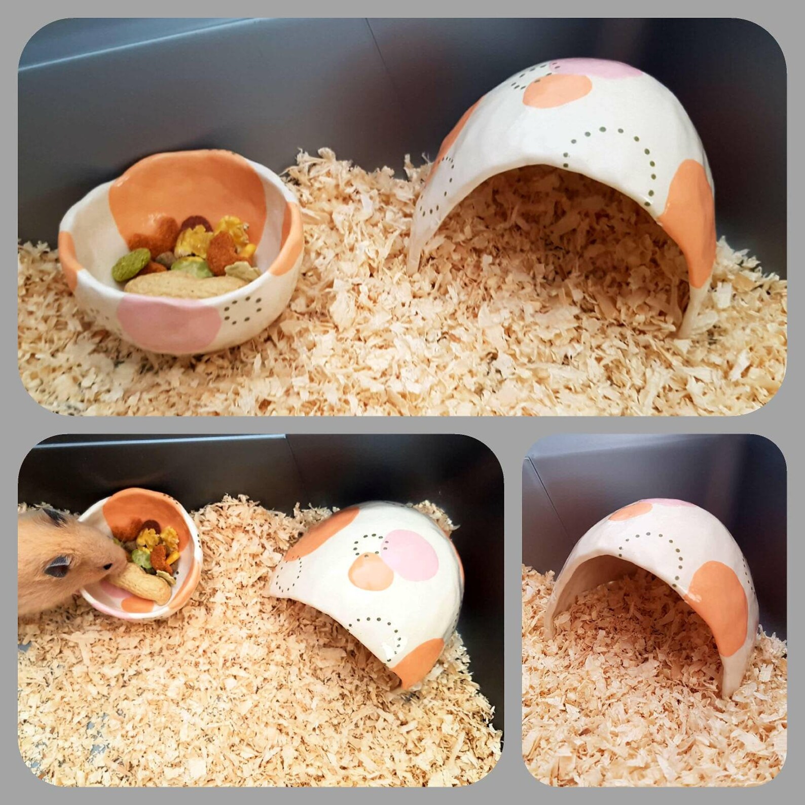 The Hamster Collection - Handmade Ceramic, Hamster House, Pet House ...