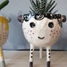 The Spotty Dotty Face Collection - Handmade Ceramic Plant Pot ...