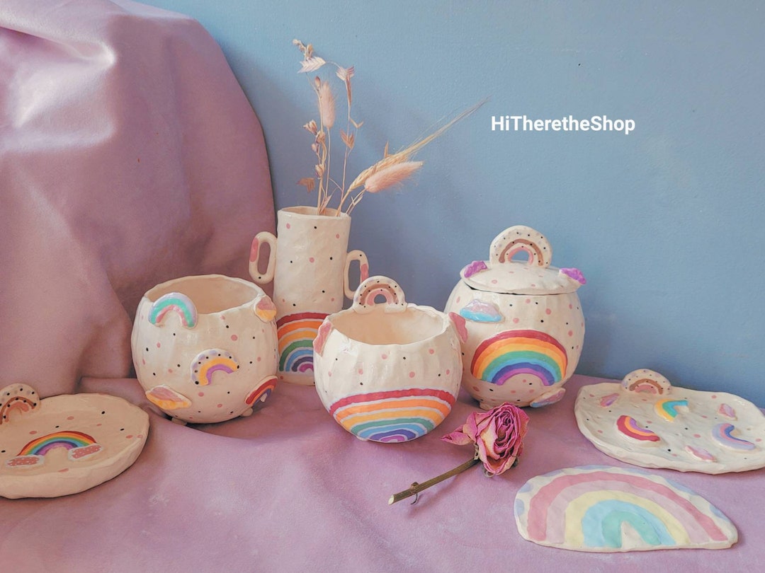 The Rainbow Collection! Ceramic Handmade Succulent Pot Cactus Pot ...