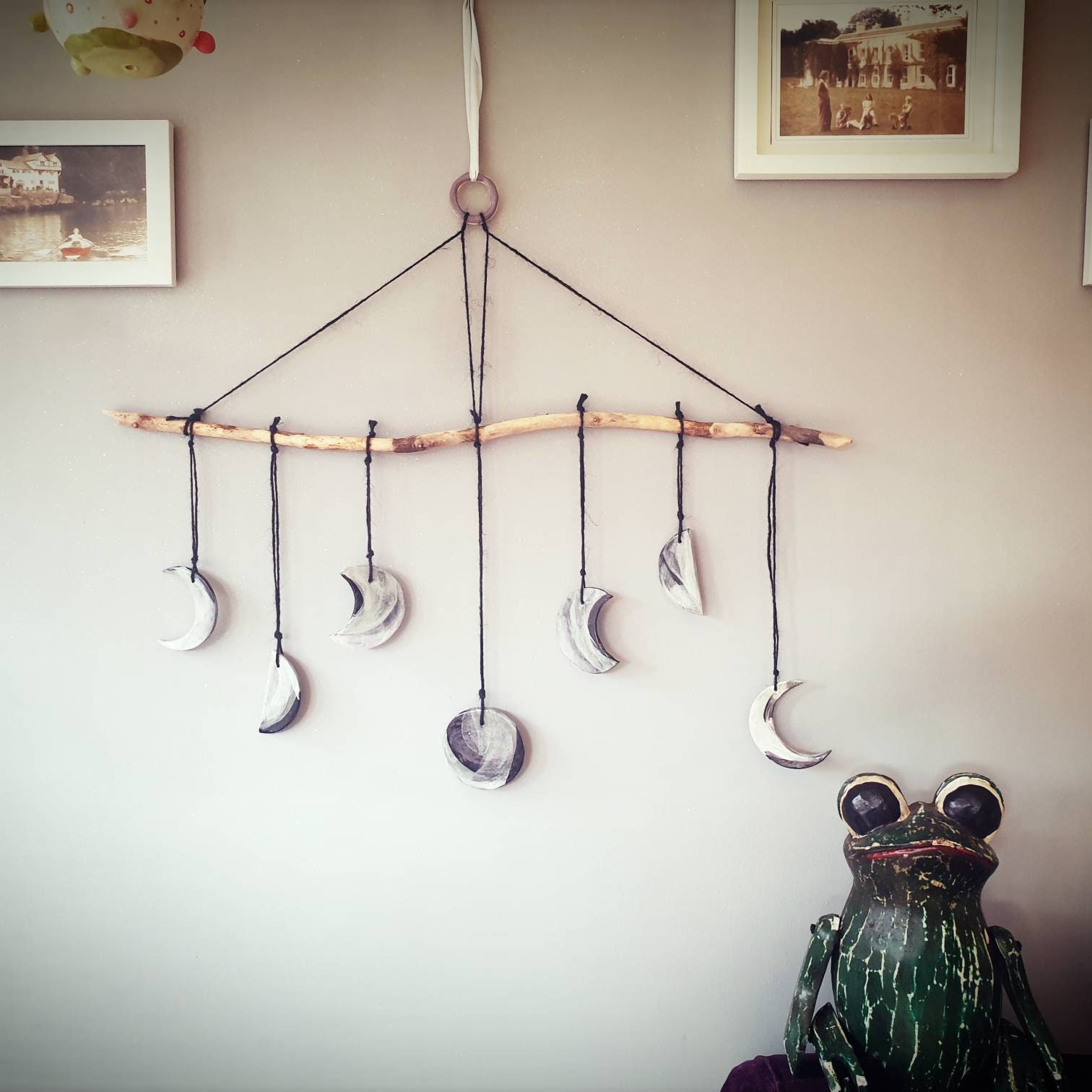The Hithere Wall Collection - Moon Phase Wall Hanging. Handmade Ceramic ...