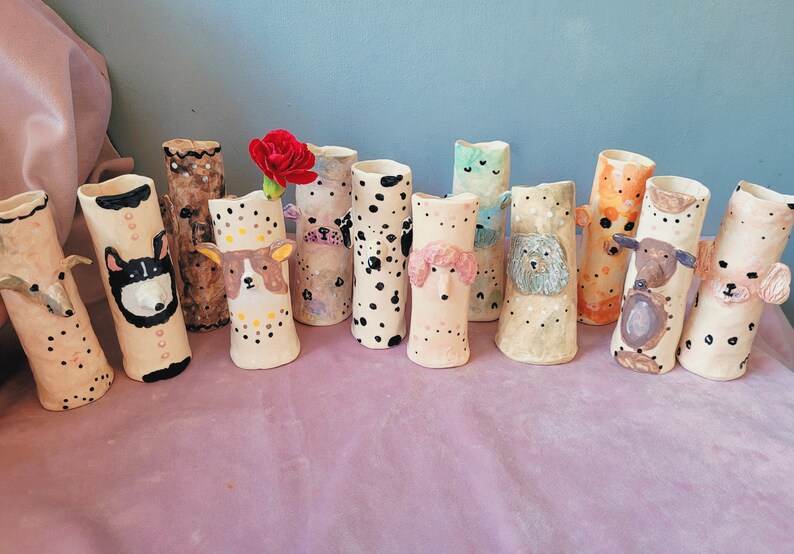 FIND YOUR DOG Vases! Ceramic Handmade Vase and Plant Pot. Succulent ...