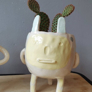 The Grumpopuff Collection - Handmade Ceramic Succulent Cactus Pot ...