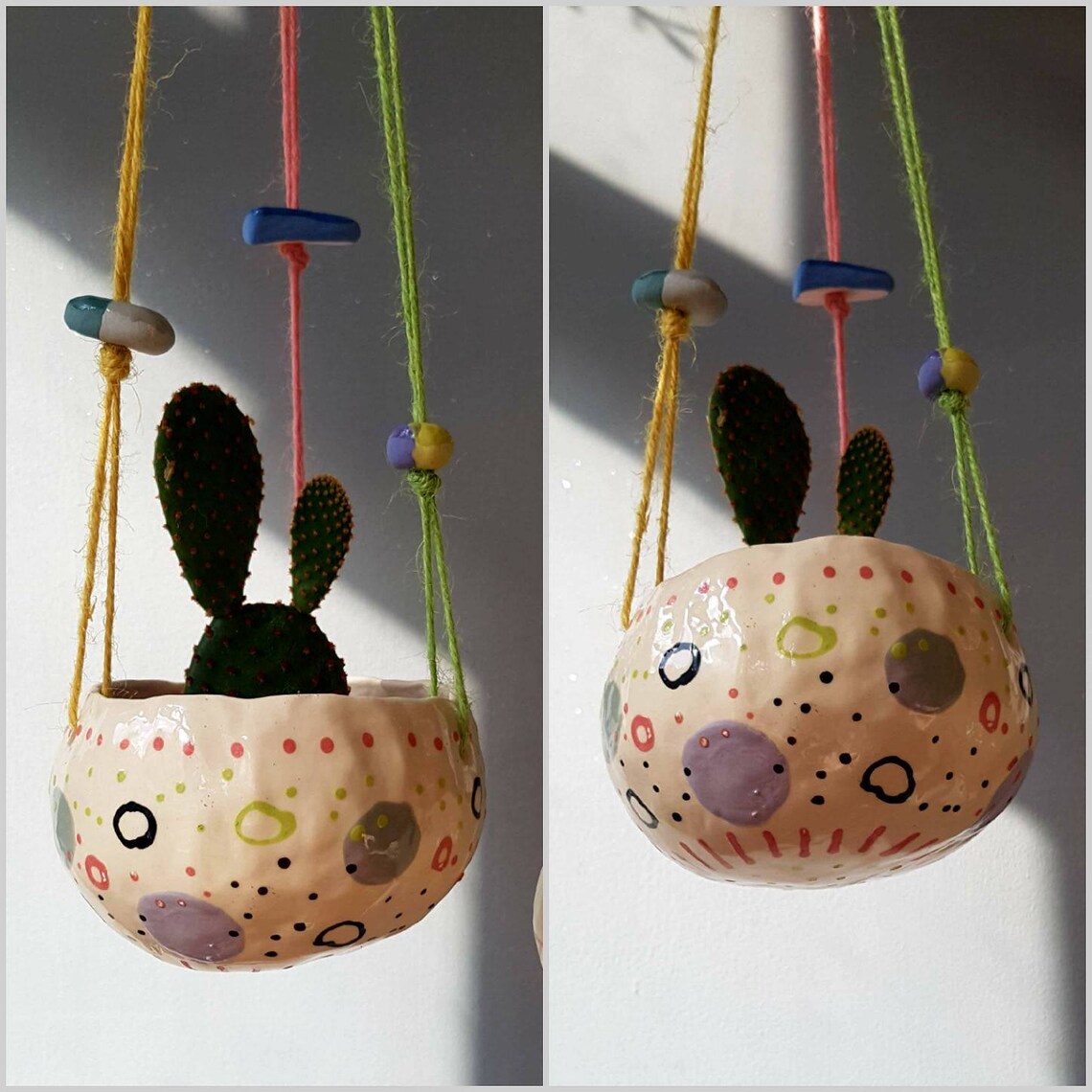 The Random Pots Collection Handmade Ceramic Hanging - Etsy