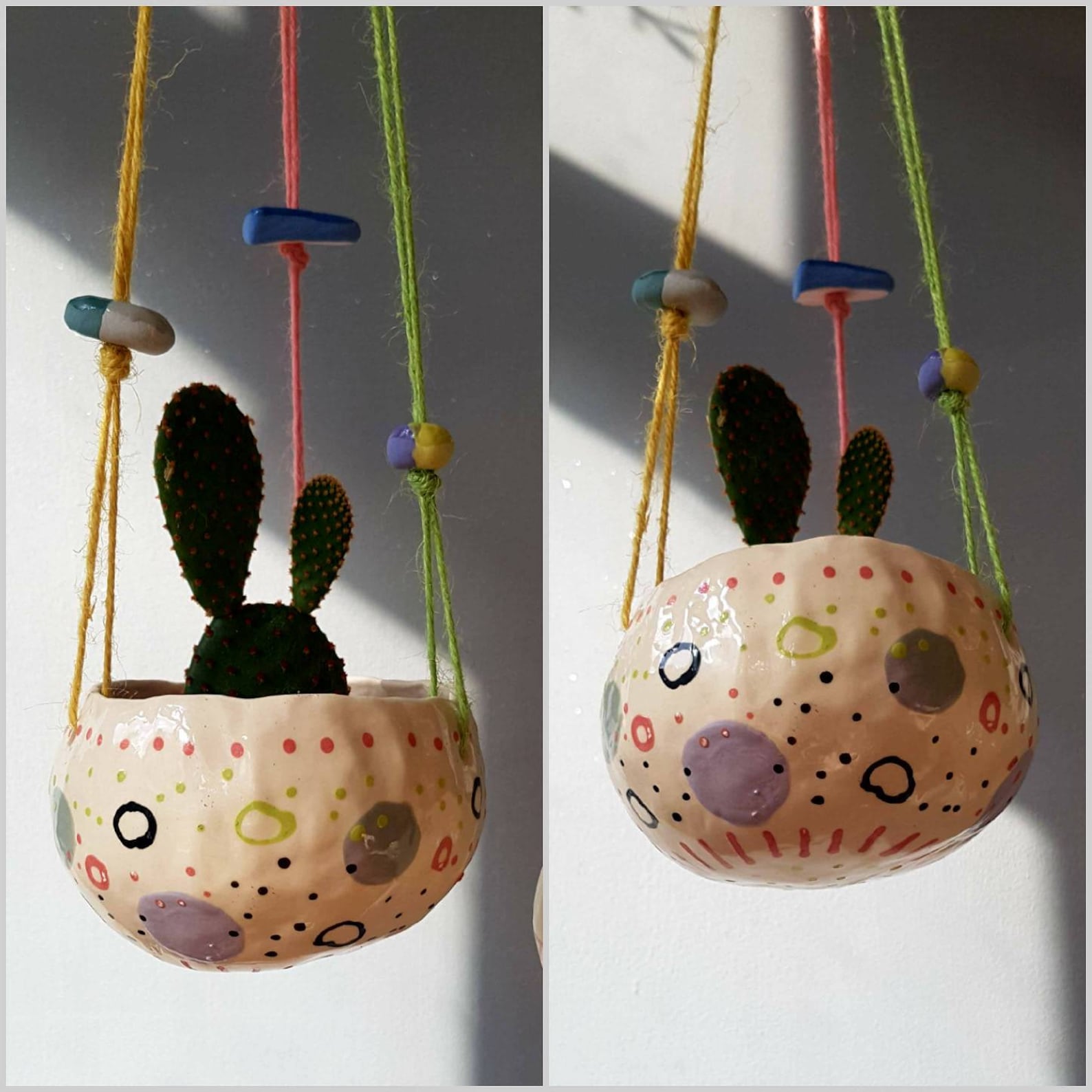 The Random Pots Collection Handmade Ceramic Hanging - Etsy